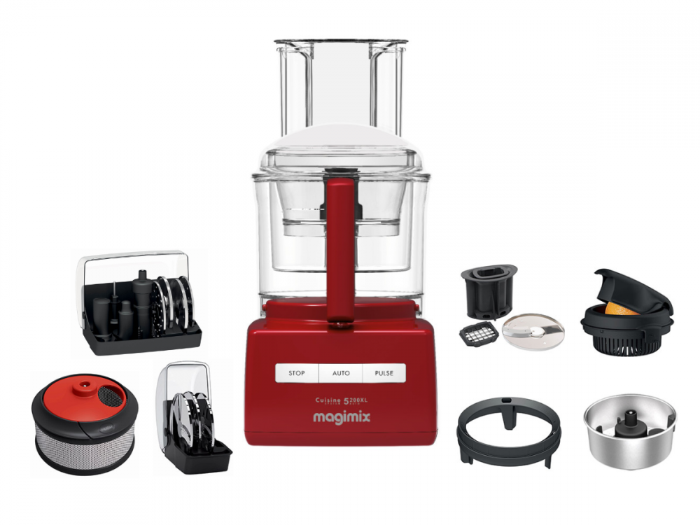 Magimix 5200 XL kuchyňský robot ve výbavě Premium červený | karlina.cz