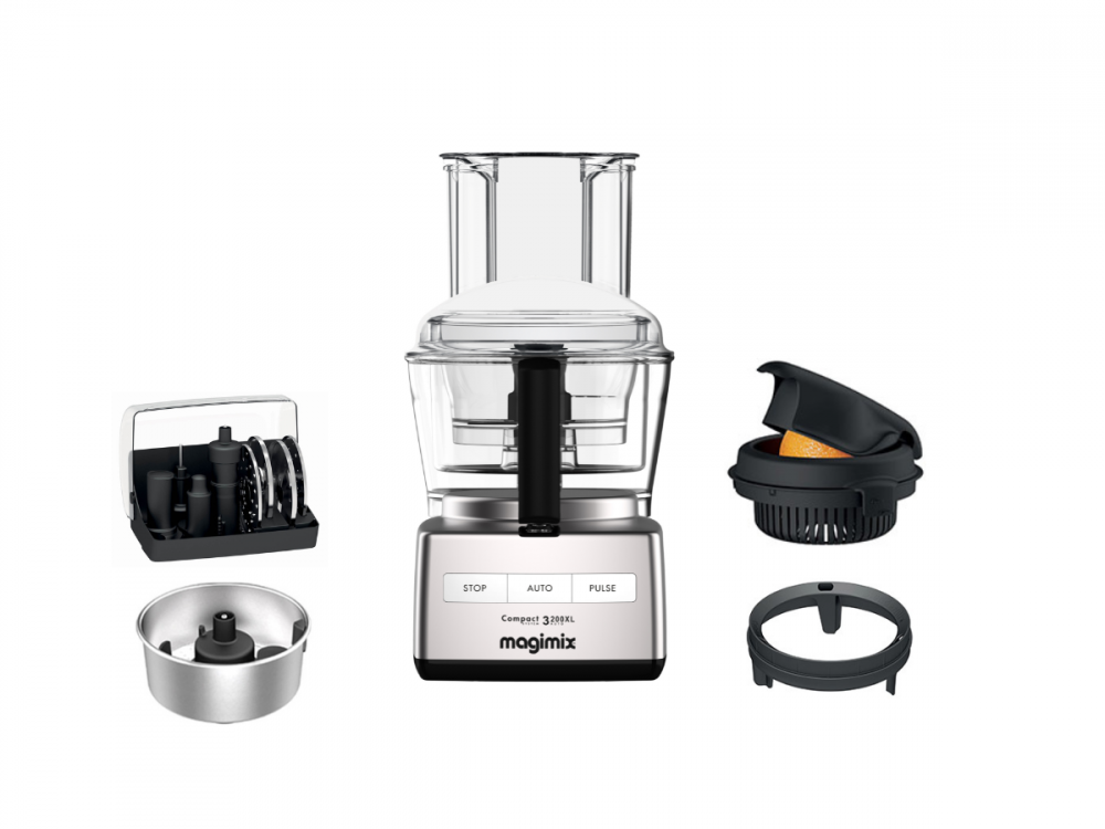 MAGIMIX 3200 XL kuchyňský robot v základní výbavě ve farbě matní chrom ...